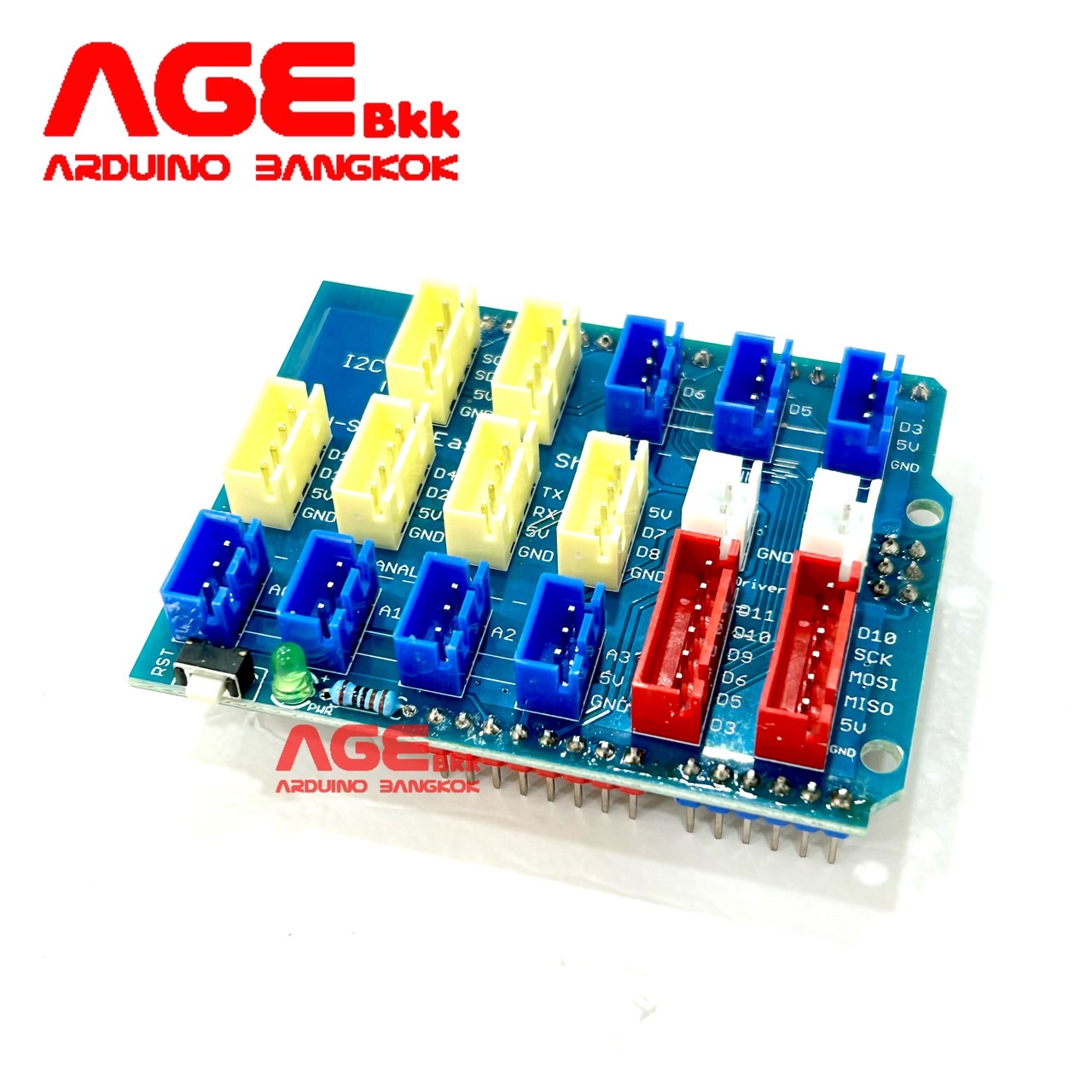 บอร์ดเสริม IO Shield Easy-plug Colorful XH 2.54mm Socket Sensor Expansion Board Shield ...
