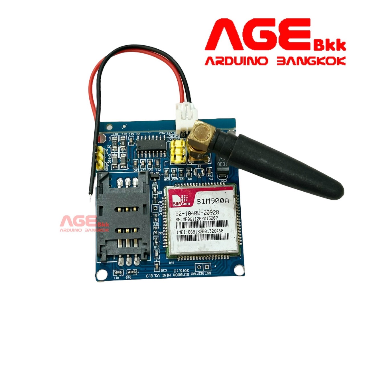 SIM900A GSM/GPRS Module - AgeBkk จำหน่ายและนำเข้า Arduino Board Sensor Module IoT Node MCU Motor ...