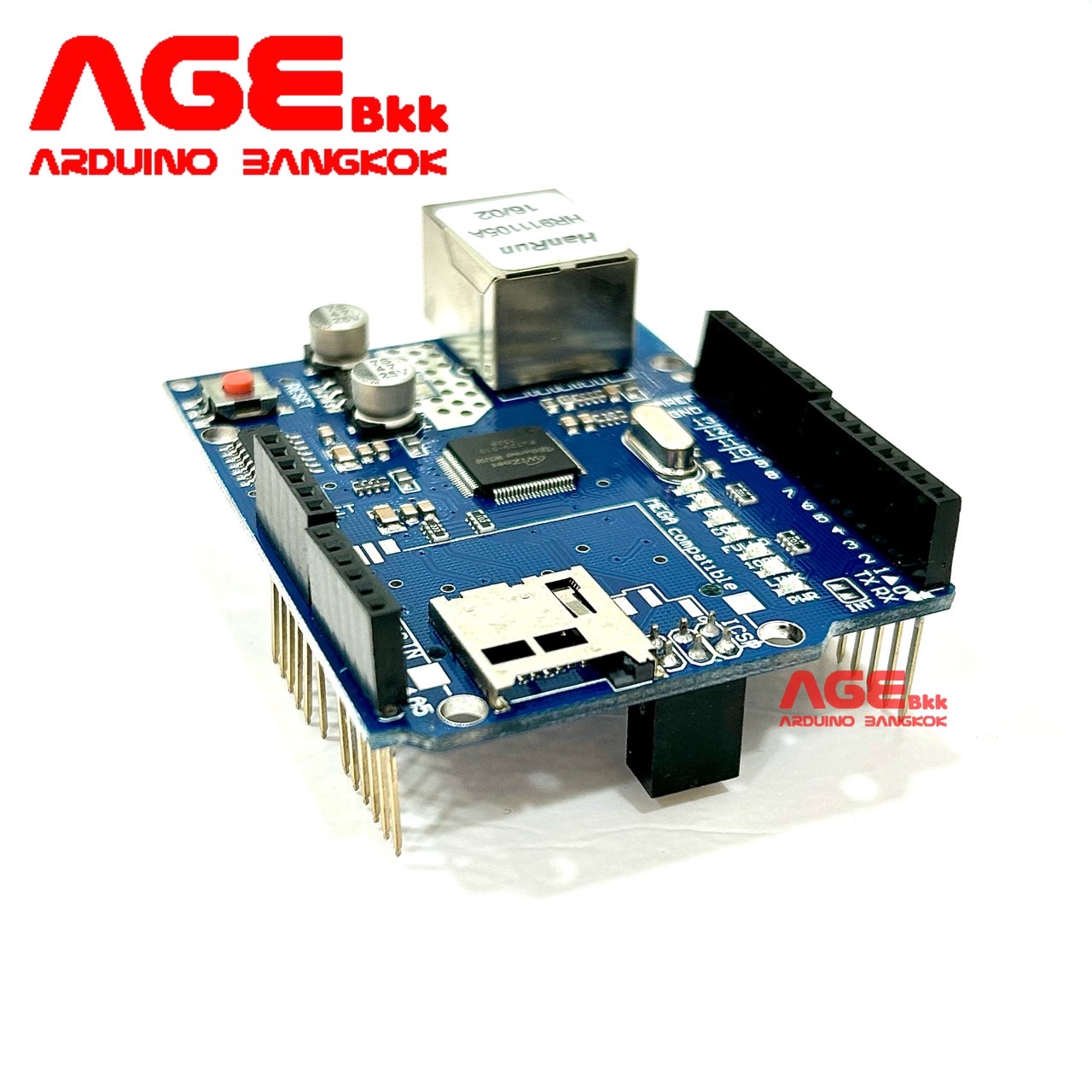Ethernet Shield W5100 สำหรับ Arduino UNO Mega1280 2560 พร้อมช่อง SD ...