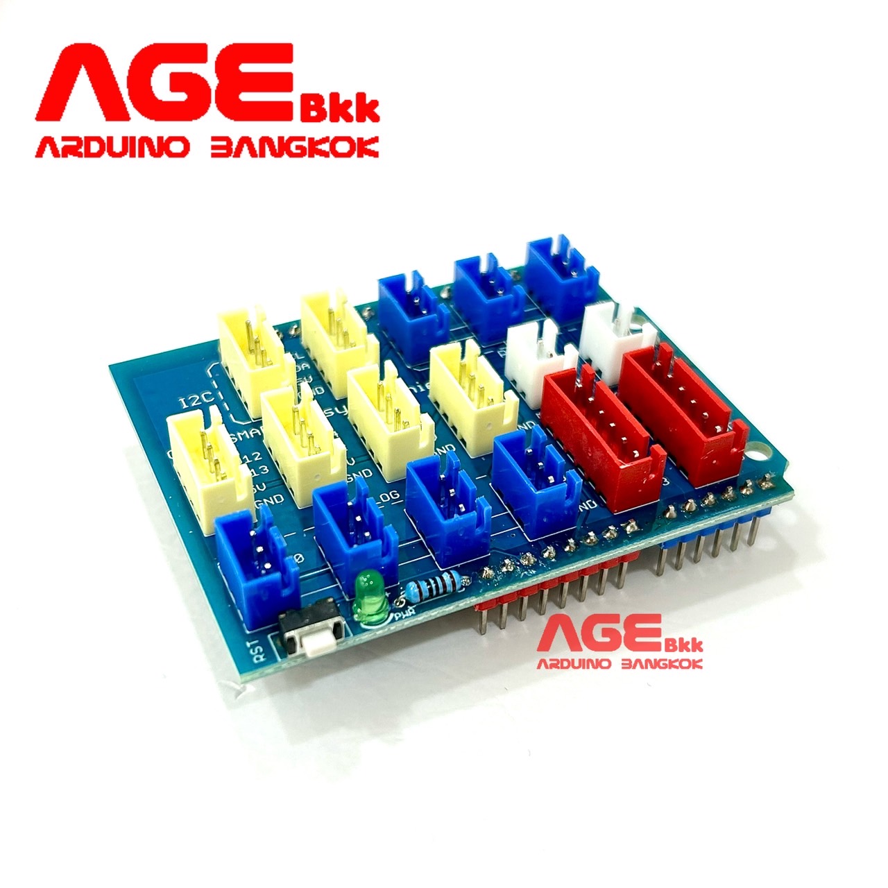 บอร์ดเสริม IO Shield Easy-plug Colorful XH 2.54mm Socket Sensor Expansion Board Shield ...