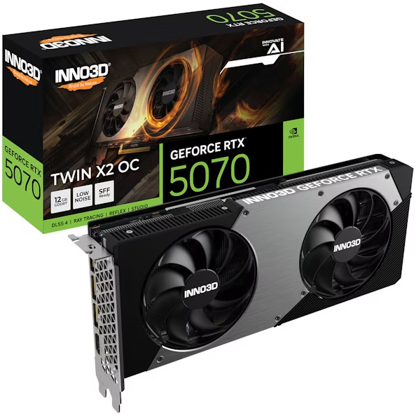 VGA Inno3D GeForce RTX 5070 Twin X2 OC 12GB GDDR7 - KIM IT COMPUTER กิม ...