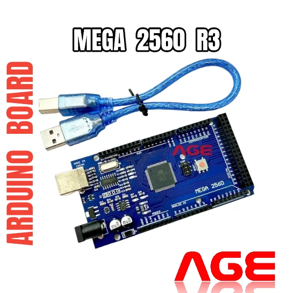 Mega2560 R3 ชิฟ CH340 รุ่นใหม่ พร้อมสาย USB - AgeBkk จำหน่ายและนำเข้า Arduino Board Sensor ...