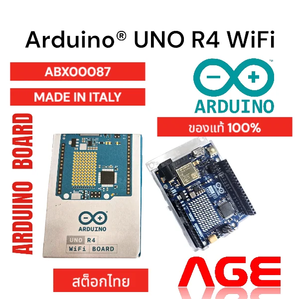 ARDUINO UNO R4 WIFI (MADE IN ITALY) ABX00087 - AgeBkk จำหน่ายและนำเข้า Arduino Board Sensor ...
