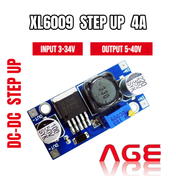 XL6009 DC-to-DC Step up Converter Module 3-32V to 5-40V 4A - AgeBkk จำหน่ายและนำเข้า Arduino ...