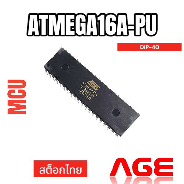 Atmega16a Pu Dip 40 8 Bit Microcontroller With 16k Bytes In System