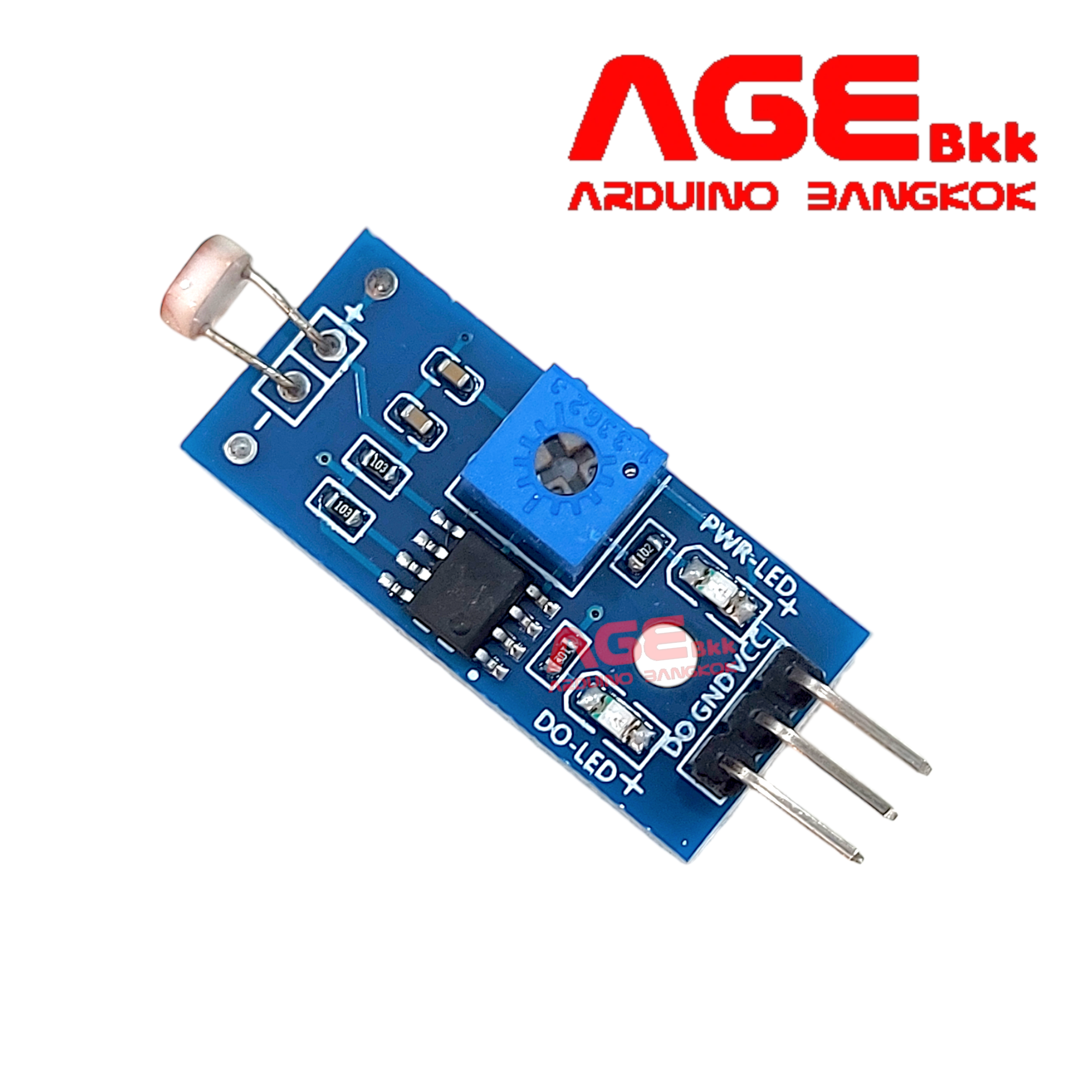 โมดูลตรวจจับความสว่างและความเข้มของแสง LDR Photoresistor Sensor Module 3PIN - AgeBkk จำหน่ายและ ...