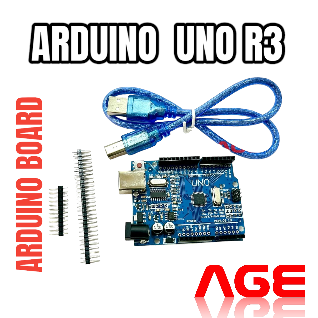 ARDUINO UNO R3 แบบ SMD เพิ่มพอร์ทขยาย พร้อมสาย USB 50 cm - AgeBkk จำหน่ายและนำเข้า Arduino Board ...