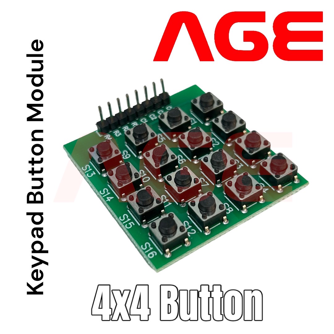 Switch 4x4 Matrix 16 Keypad Keyboard Module16 Button Agebkk จำหน่ายและนำเข้า Arduino Board