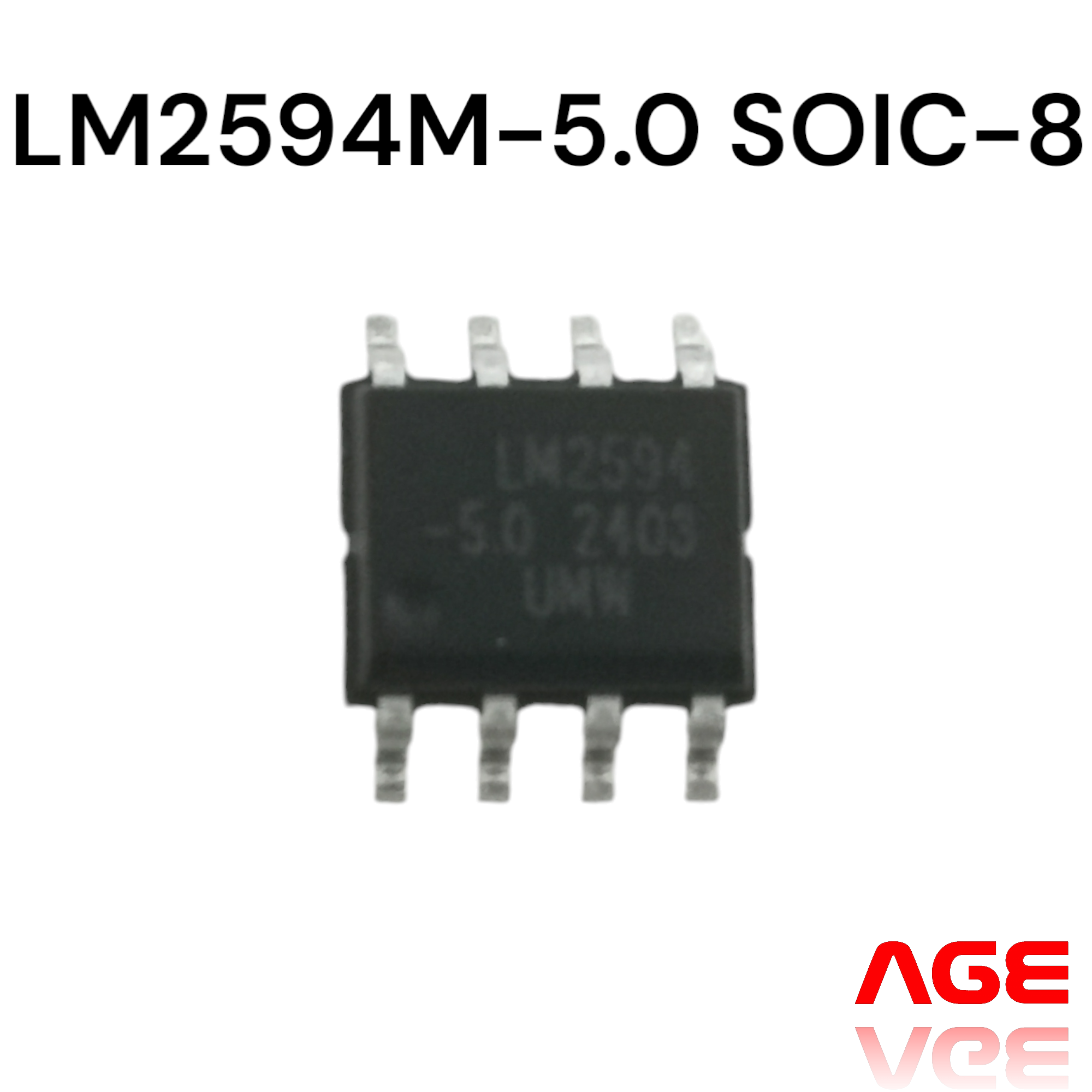 LM2594M-5.0 SOIC-8, Buck Switching Regulator IC Positive Fixed 5V 1 Output 0.5A - AgeBkk จำหน่าย ...