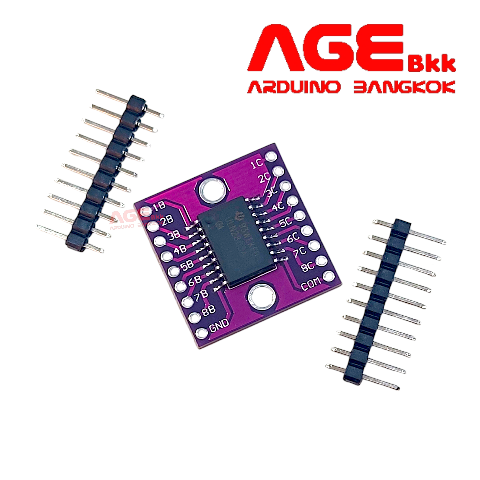 ULN2803A Array transistor 8 channel 500mA - AgeBkk จำหน่ายและนำเข้า Arduino Board Sensor Module ...