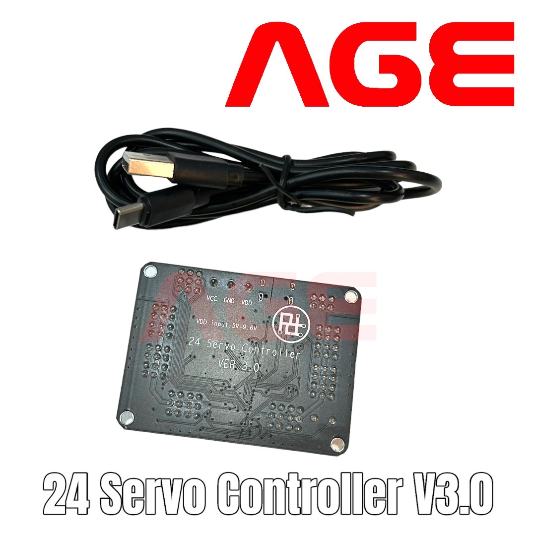 24 Channel Robot Servo Control Board V3.0 Servo Motor Controller PS-2 Wireless Control USB/UART ...