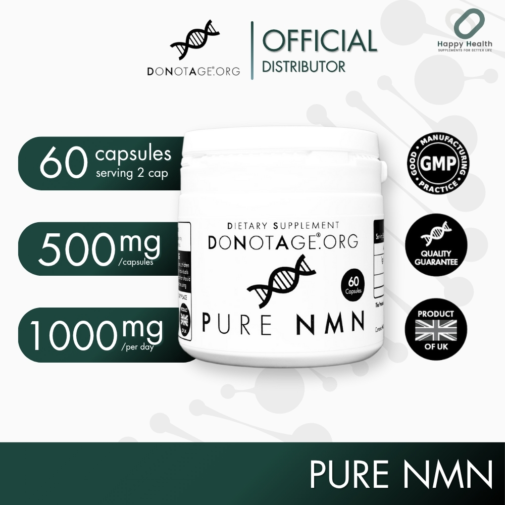 NMN (30/60 แคปซูล) Do Not Age 1000 mg. Purity 99%++ เพิ่ม NAD+ - Happy Health Thailand