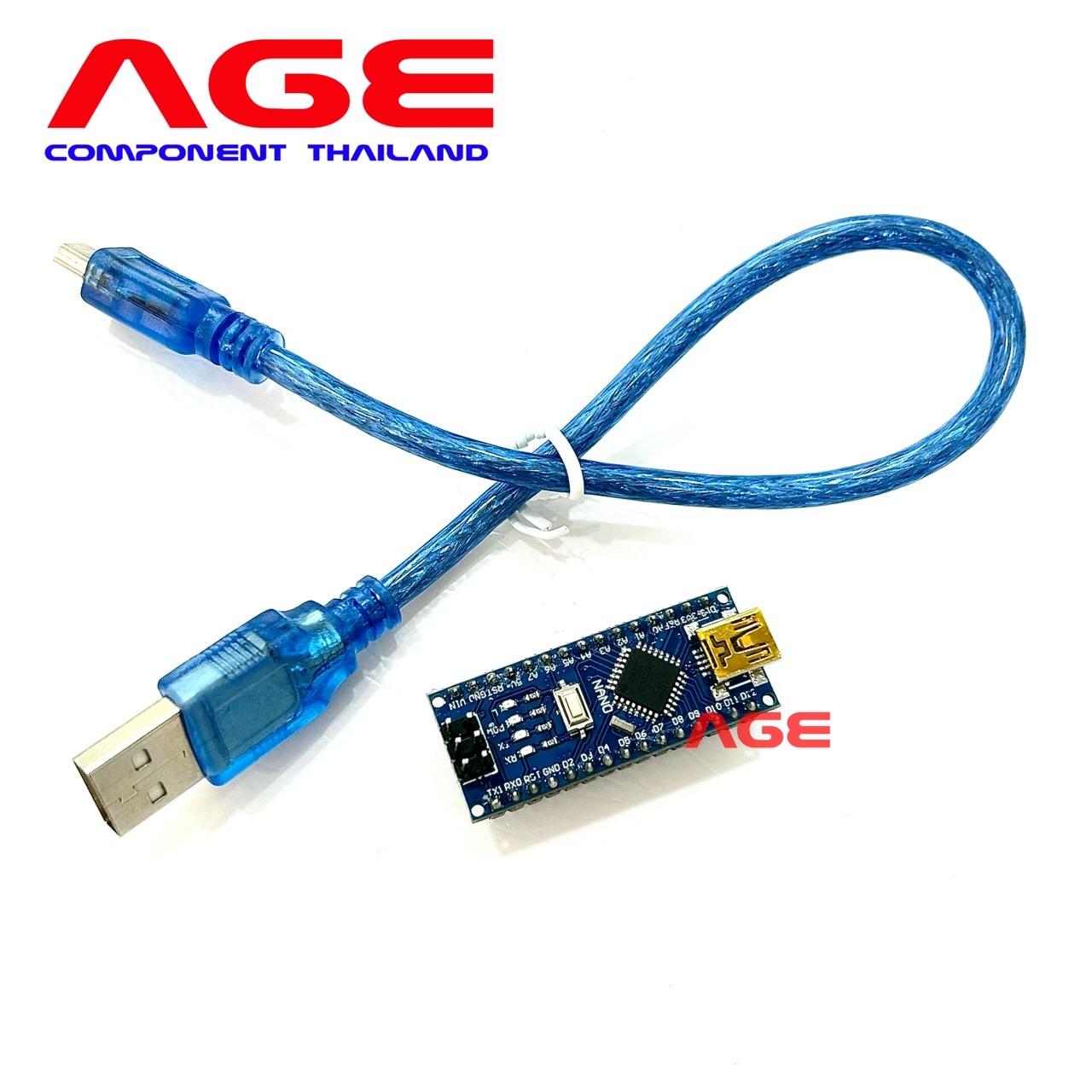 Arduino Nano V30 Atmega328 รุ่นใหม่ชิฟ Ch340g พร้อมสาย Mini Usb Agebkk จำหน่ายและนำเข้า