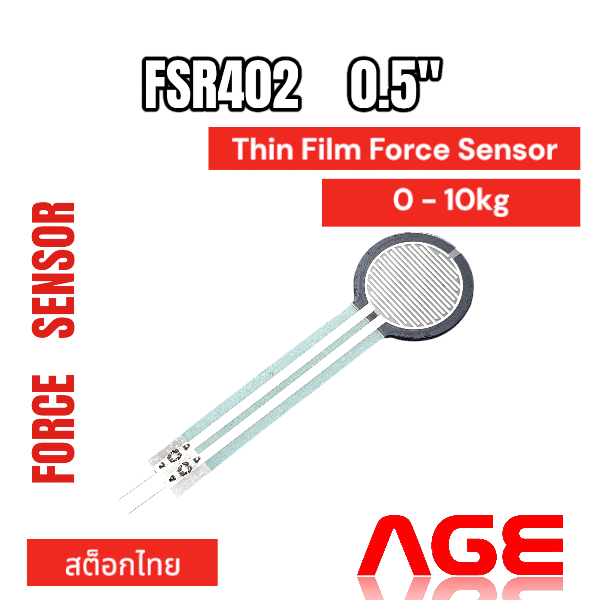 FSR402 0.5" Thin Film Force Sensor Pressure Sensor 0-10kg for Arduino ...