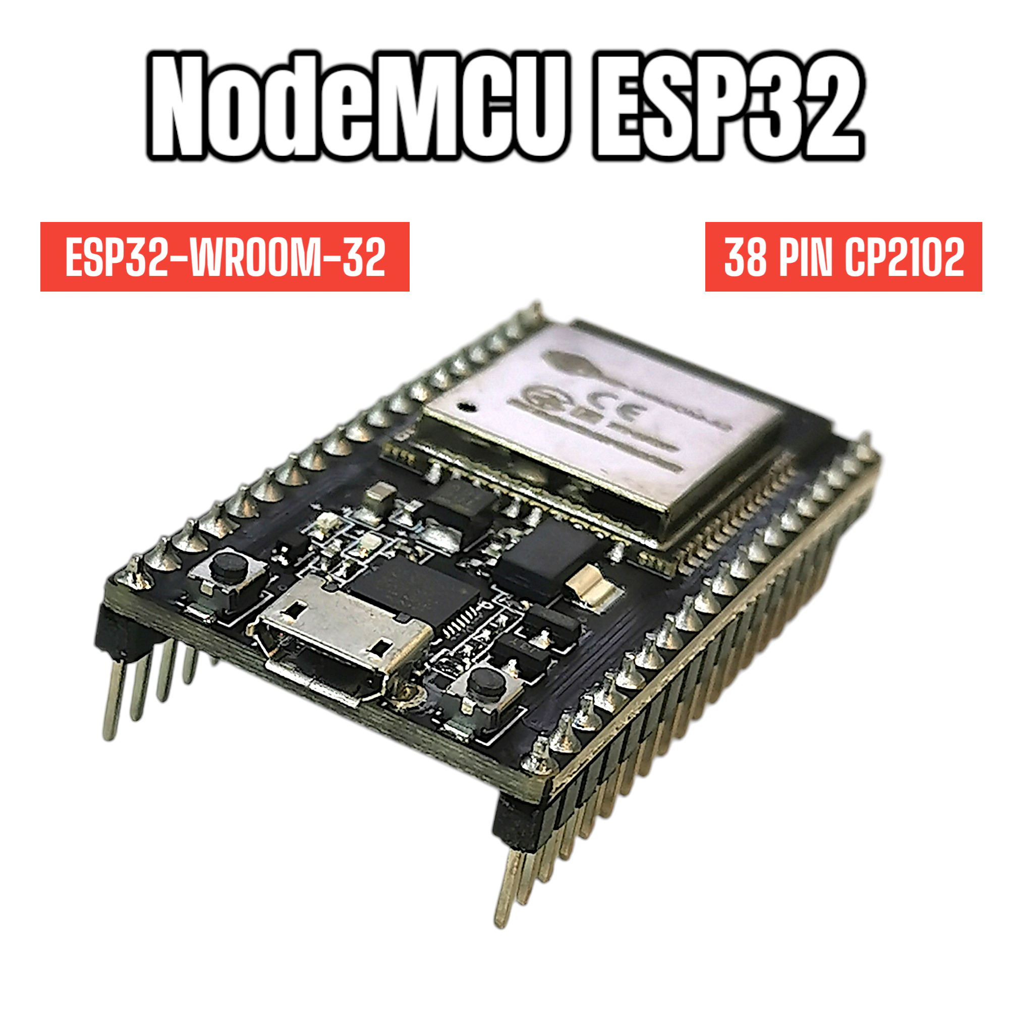 ESP32 NodeMCU ESP32-WROOM-32 CP2102 38 PIN, MICRO USB - AgeBkk จำหน่ายและนำเข้า Arduino Board ...