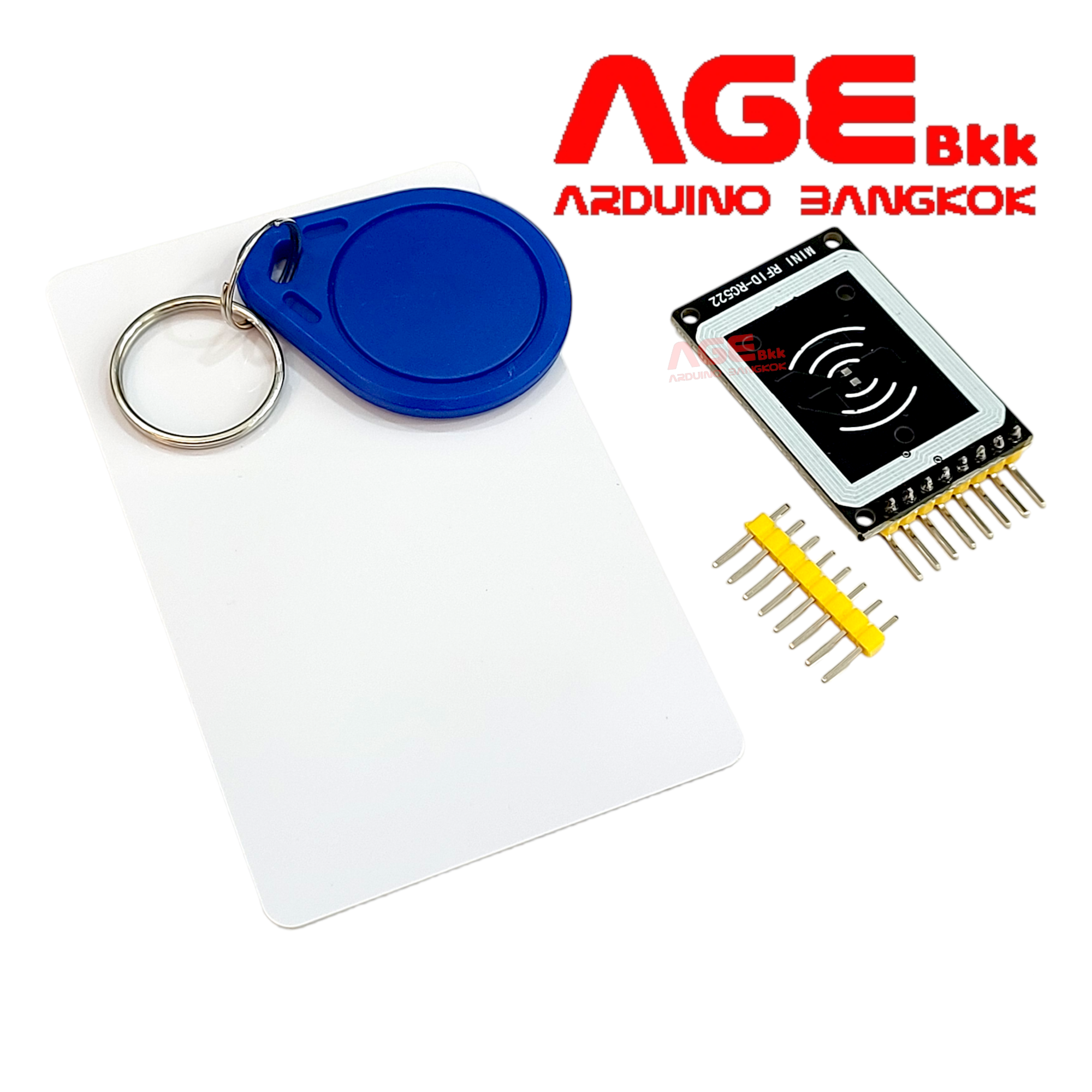โมดูลอ่านบัตร RFID 13.56mhz mini RFID RC522 Module Card Reader - AgeBkk จำหน่ายและนำเข้า Arduino ...