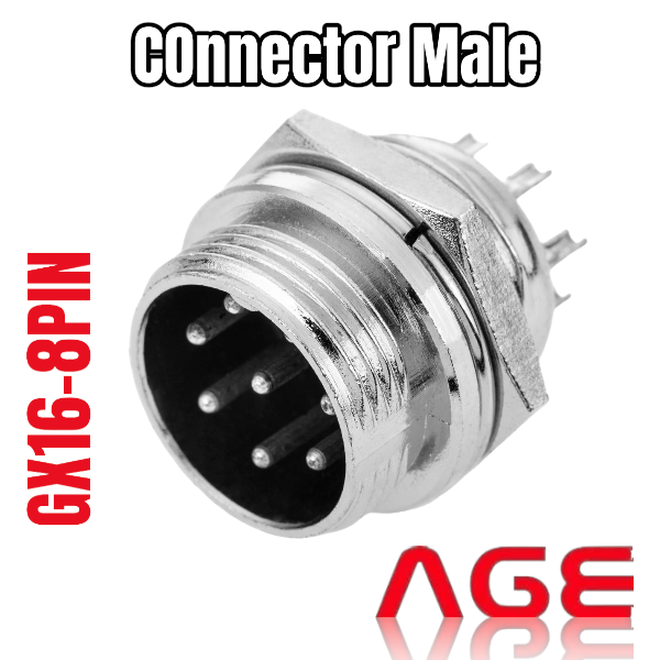 Connector Gx16 8 Male Agebkk จำหน่ายและนำเข้า Arduino Board Sensor Module Iot Node Mcu Motor