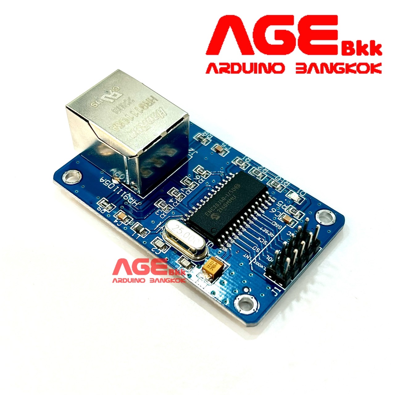 ENC28J60 SPI Interface Ethernet Network Module 51 / AVR / ARM /PIC 3.3V - AgeBkk จำหน่ายและ ...