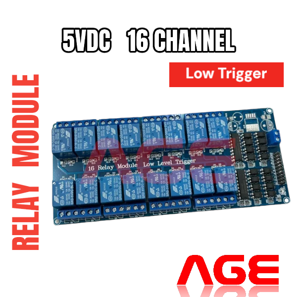 Relay Module 5V 16 Channel Control Relay Module Shield - AgeBkk จำหน่ายและนำเข้า Arduino Board ...