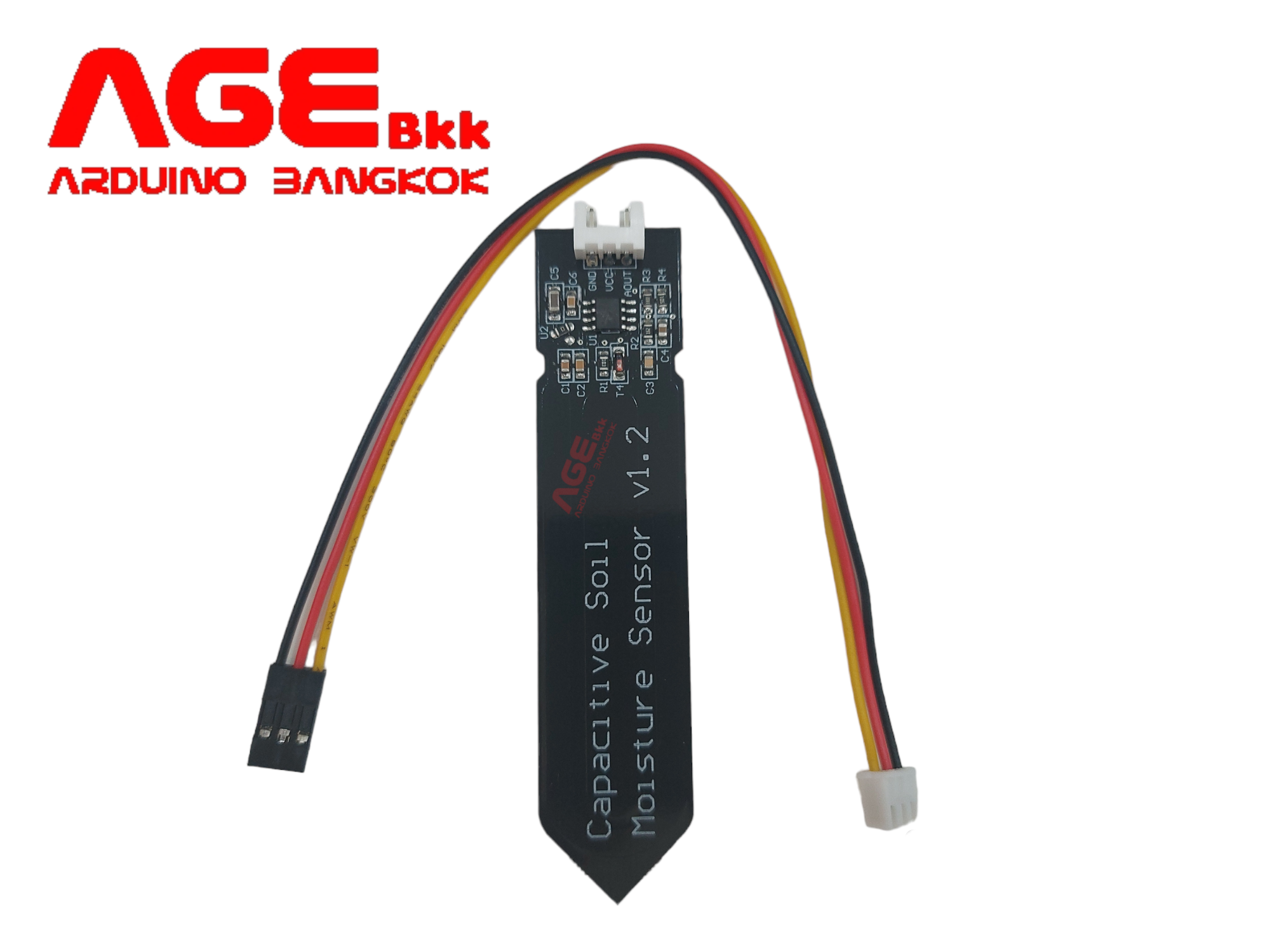 เซนเซอร์วัดความชื้นในดิน Capacitive Soil Moisture Sensor V1.2 - AgeBkk จำหน่ายและนำเข้า Arduino ...