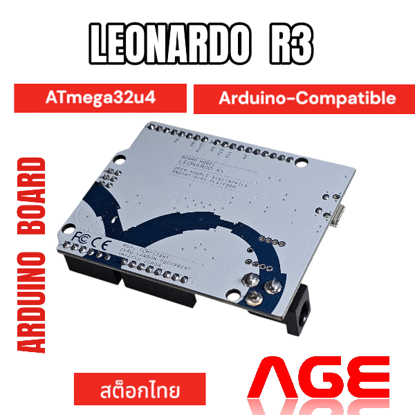 Arduino Leonardo R3 (Arduino-Compatible) - AgeBkk จำหน่ายและนำเข้า Arduino Board Sensor Module ...