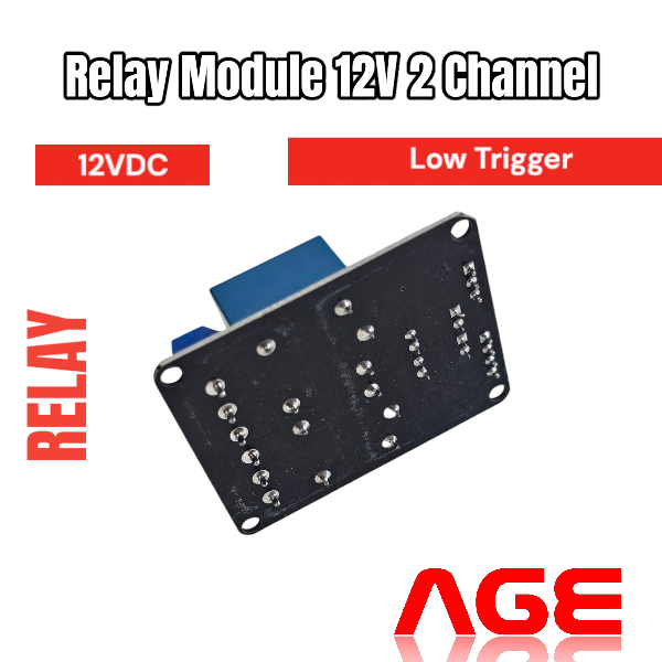 Relay Module 12V 2 Channel LOW Level Trigger 250V/10A - AgeBkk จำหน่ายและนำเข้า Arduino Board ...