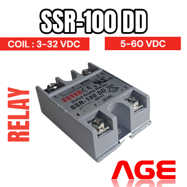 SSR-100 DD SSR 100A Solid State Relay โซลิดสเตตรีเลย์ - AgeBkk จำหน่าย ...