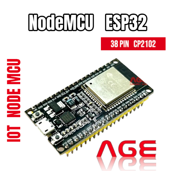 ESP32 NodeMCU CP2102 38PIN ESPWROOM32 Development Board WiFi + Bluetooth Dual Core - AgeBkk ...