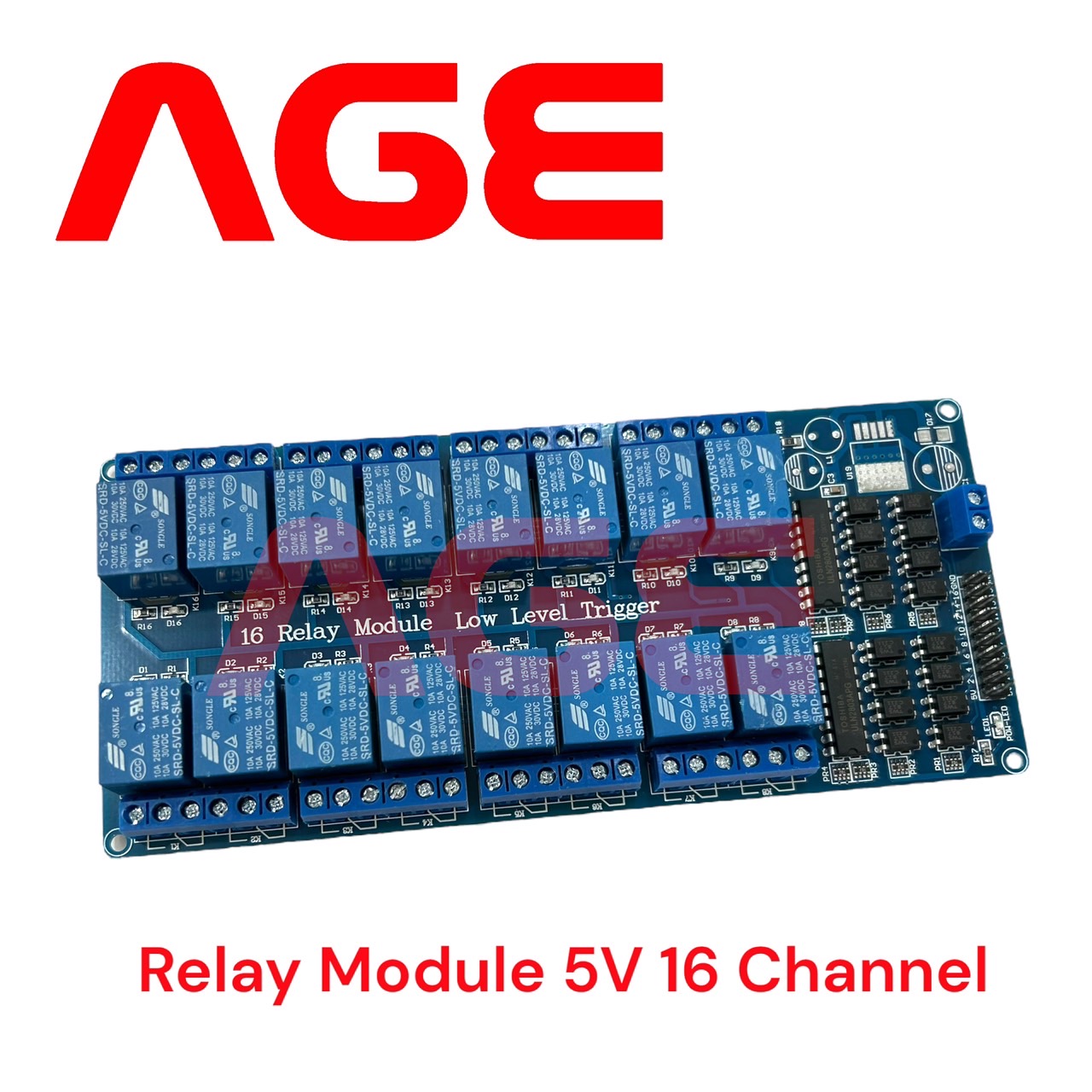 Relay Module 5V 16 Channel Control Relay Module Shield - AgeBkk จำหน่ายและนำเข้า Arduino Board ...