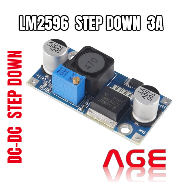 LM2596 DC-DC Step Down 3A - AgeBkk จำหน่ายและนำเข้า Arduino Board Sensor Module IoT Node MCU ...