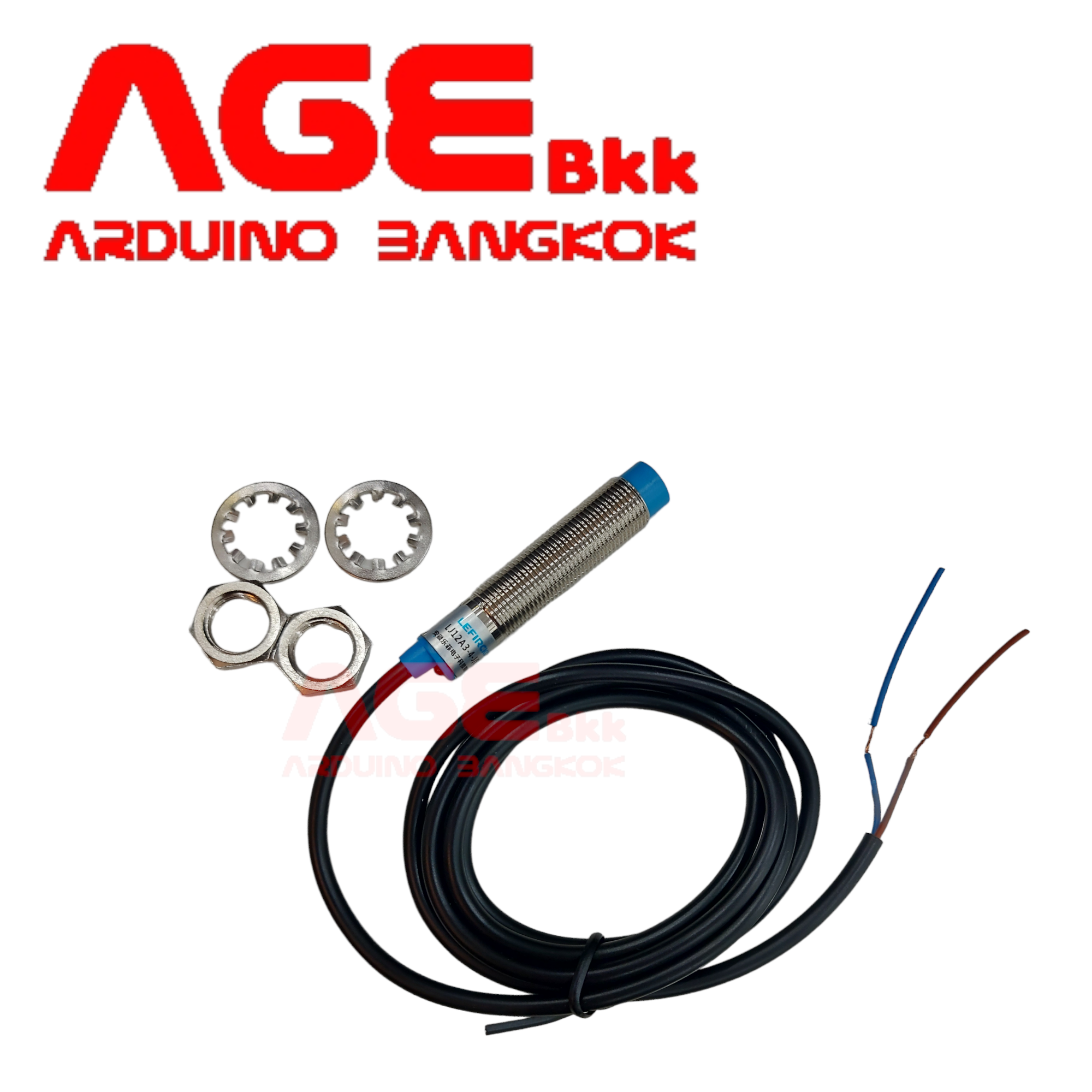 LJ12A3-4-J/EZ, Inductive Proximity Sensor Switch , M12 ,AC 2 Wire/ NO, 90-250VAC เซนเซอร์ตรวจจับ ...