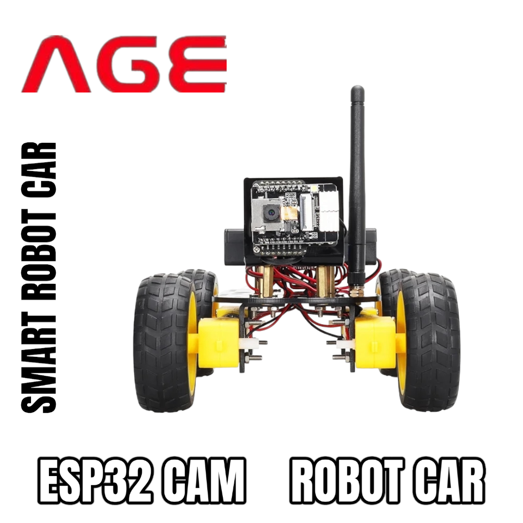 หุ่นยนต์พร้อมกล้องควบคุมด้วยมือถือ ESP32 CAM Smart Robot Car 4WD Arduino IoT ESP32 CAM Wifi ...