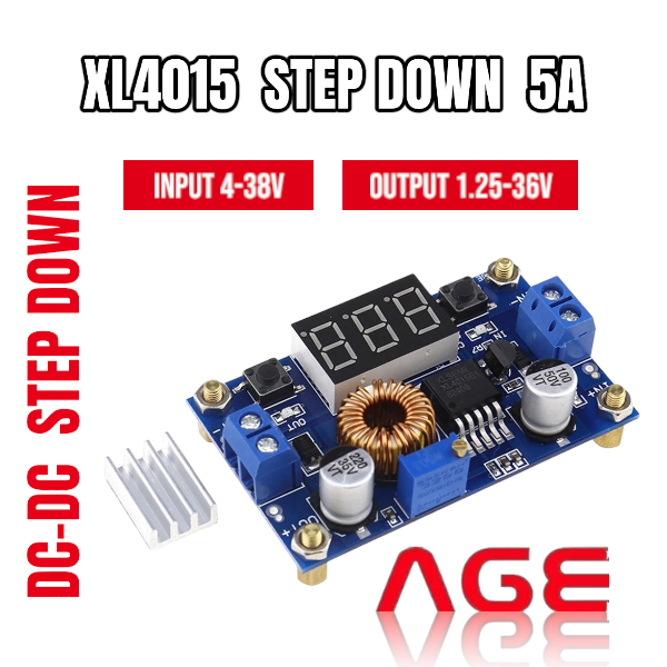 XL4015 Step Down 4-38V to 1.25-36V High Current 5A - AgeBkk จำหน่ายและ ...