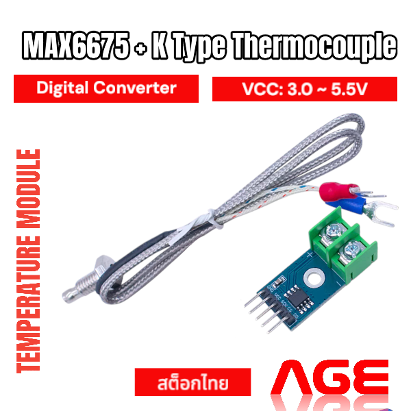 MAX6675 Module + K Type Thermocouple Temperature Sensor Probe for ...