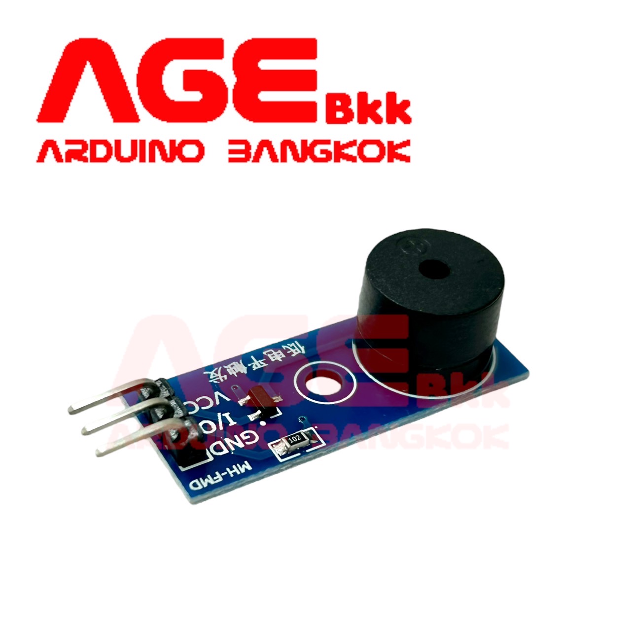 Passive Buzzer Module เล่นเสียงเพลง 3.3 - 5V แบบ Active Low - AgeBkk จำหน่ายและนำเข้า Arduino ...
