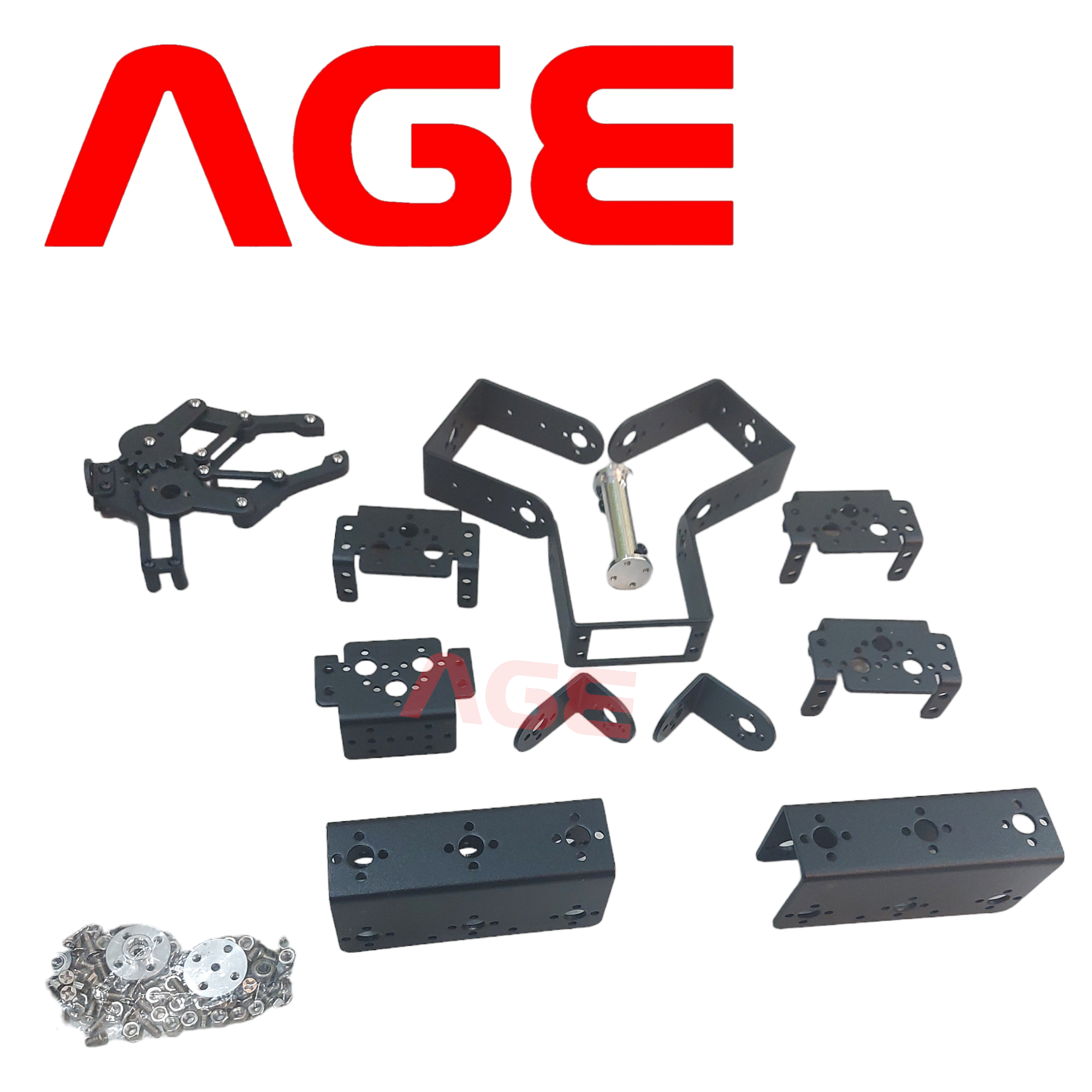 ชุดโครงแขนกลหุ่นยนต์ Arm Robot Arduino 6dof สีดำ โลหะ สําหรับ Arduino Diy Agebkk จำหน่ายและ